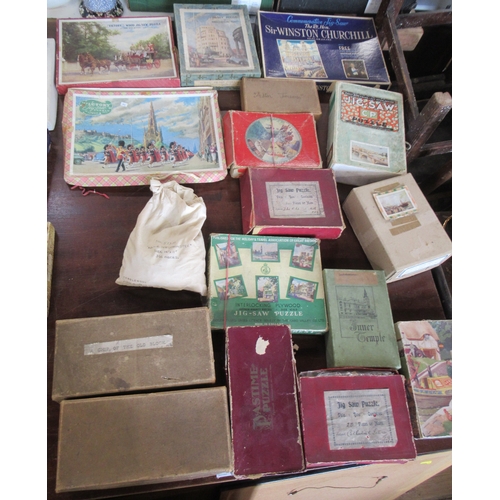 A collection of Vintage jigsaw puzzles