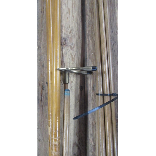 A selection of vintage Snooker Cues, including 19th century Boroughes ...
