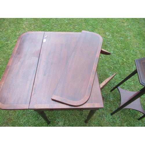 A 19th century mahogany Pembroke table, together with an Edwardian ...