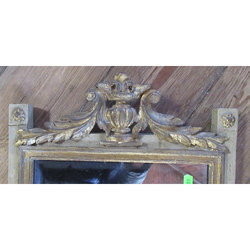 A small triple plate wall mirror, with shelf and drawer below, height ...