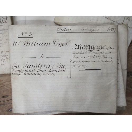 A collection of 18th and 19th century parchments, relating to Clapham ...
