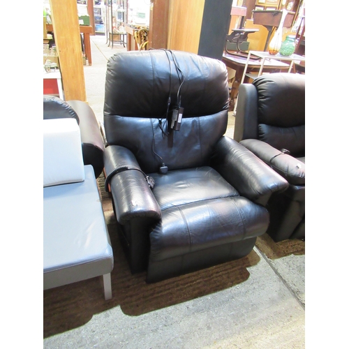 Restwell Black Leather Electric Rise & Recline Chair