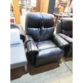 Restwell Black Leather Electric Rise & Recline Chair