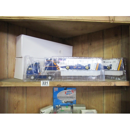 2 Boxed Prost F1 Lorries