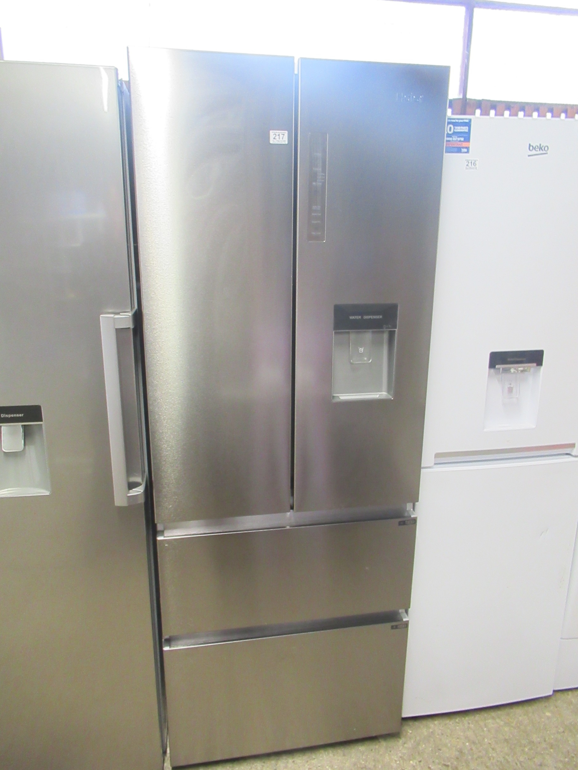 Large Stainless Haier Fridge Freezer