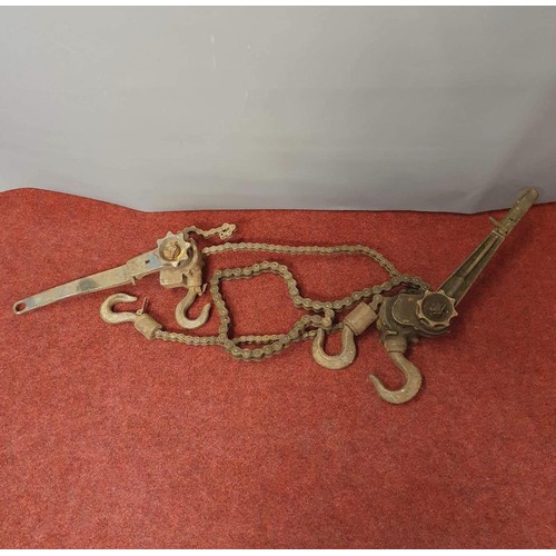 2 hand ratchet chain pulleys / pull lift. Collection in person / your ...