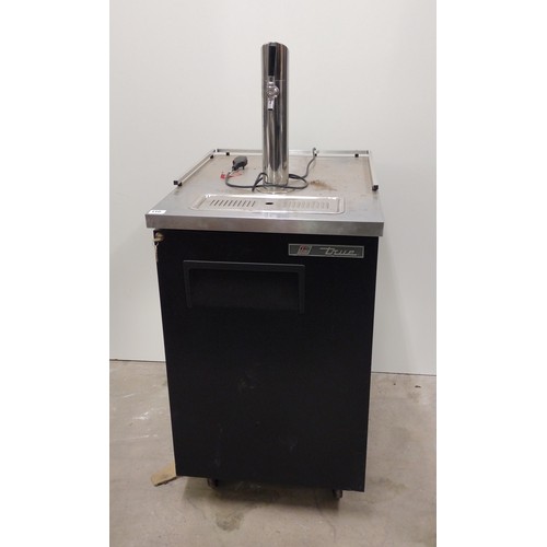 True direct-draw kegerator.