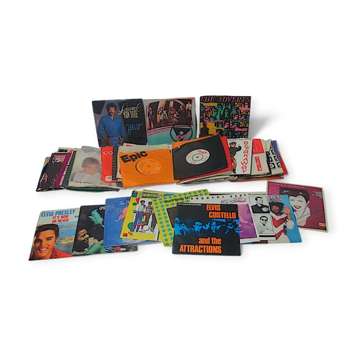 Good selection of 7" vinyl singles some in picture sleeves together ...
