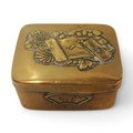 Late 19th century Japanese brass snuff box made for the European market ...
