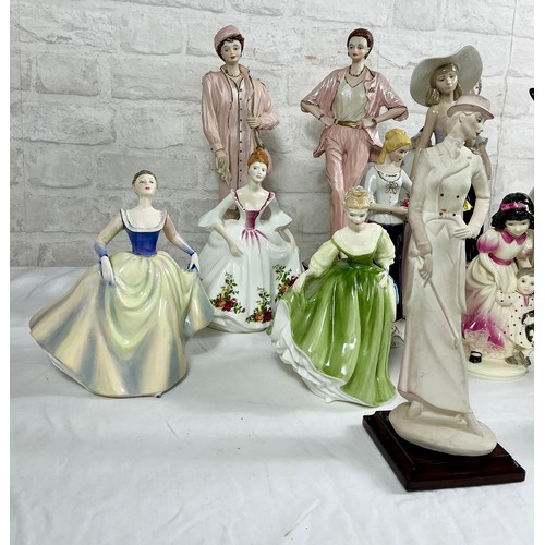 Large Collection of Figurines inc Royal Doulton - 20 porcelain ...