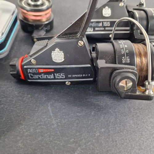 Vintage Cardinal Fishing reels - Two Cardinal Abu155 fishing reels in ...