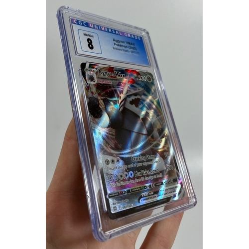 POKÉMON AGGRON GRADED CARD - A graded Aggron Vmax Pokemon card. Set ...
