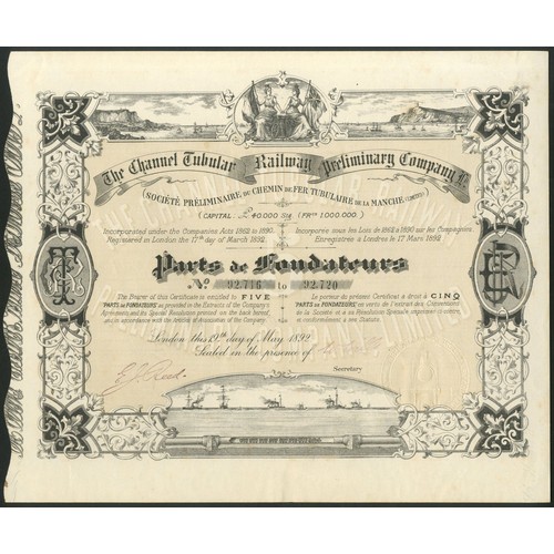 Great Britain: Channel Tubular Railway Preliminary Company Limited, 5 ...
