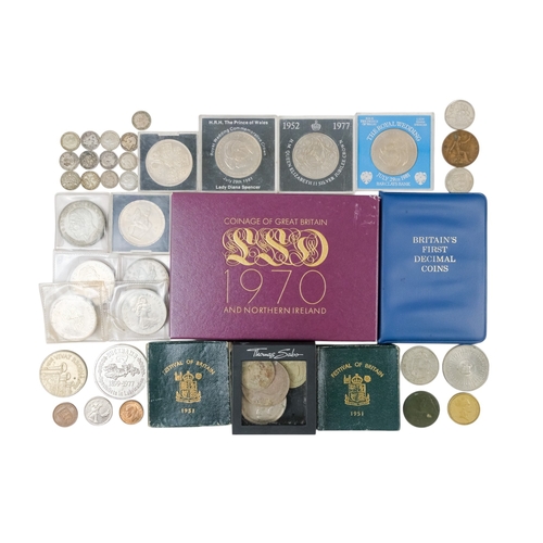 A collection of post-decimal crowns - Silver Jubilee, Royal weddings ...