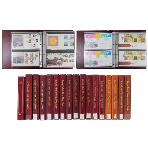 A quantity of First Day Covers - mostly Elizabeth II, contained within ...
