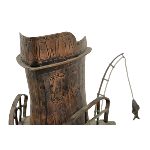 Michael Johnson Newlyn Copper Works, a copper boat 'NEWLY PZ36' - the ...