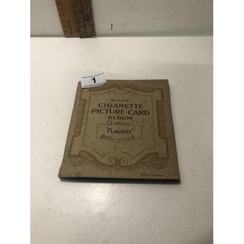 Full Wills cigarette card album