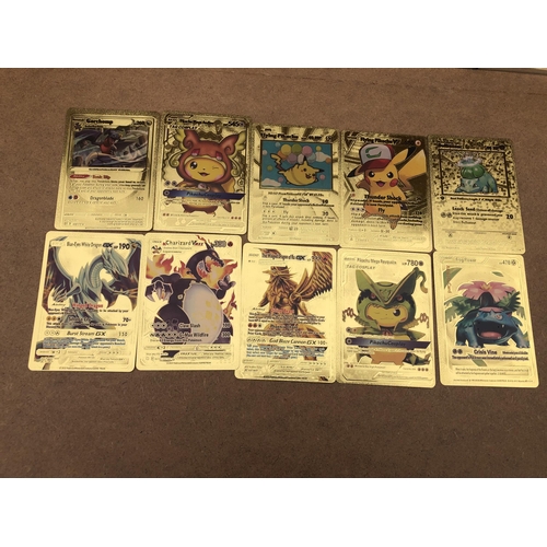 X10 gold Pokemon cards 2023