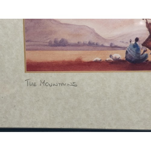 Tony Hudson Print 'The Mountains' 16" x 14" PLEASE NOTE: COLLECTION ONLY