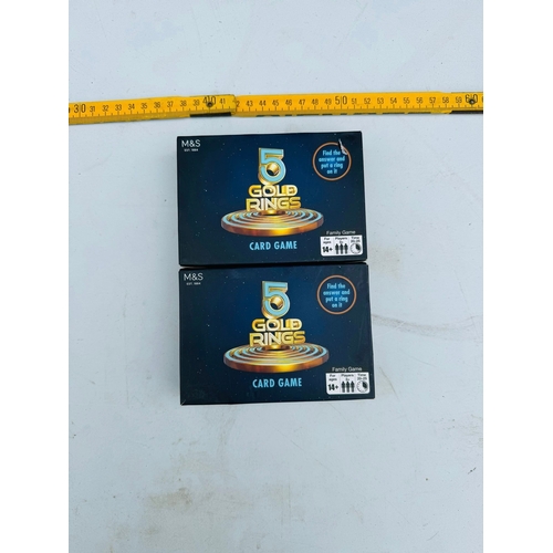 2x 5 Gold Rings Card Games