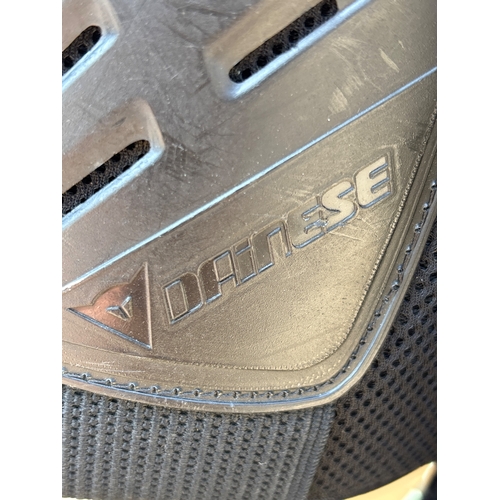 Dainese protective jacket with mesh base, hard plastic armor on chest ...