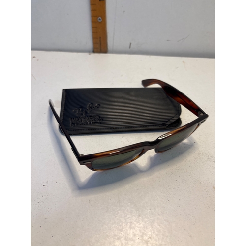 Vintage Ray-Ban Wayfarer sunglasses by Bausch & Lomb Includes matching ...