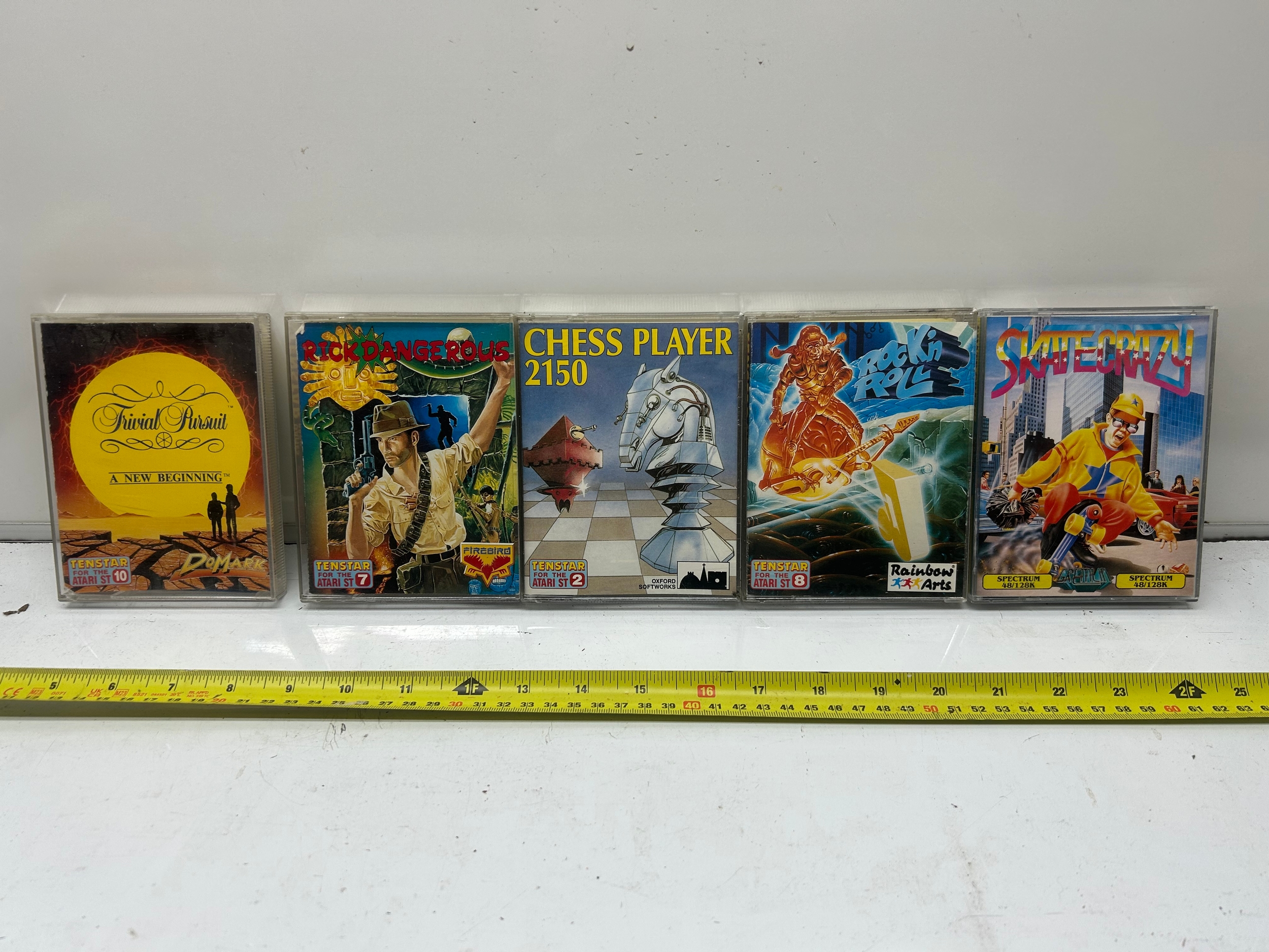 Atari ST & Spectrum Cassette Game Bundle – Rick Dangerous, Skate Crazy ...