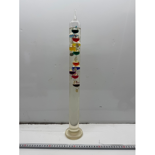 A German glass Galileo thermometer