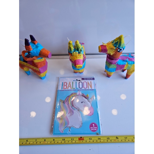 Birthday Balloon & Pinata Set (Received from Amazon Return Pallet, See ...