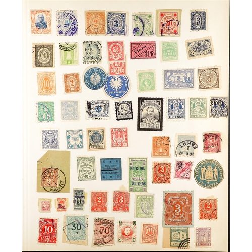 GERMANY LOCAL POSTS mint and used collection on pages. Chiefly 19th ...