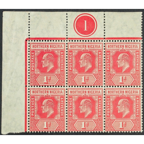 NORTHERN NIGERIA 1910-11 1d carmine DAMAGED FRAME AND CROWN (Spaven ...