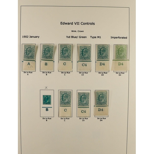 GB.EDWARD VII CONTROL NUMBERS collection of different control number ...