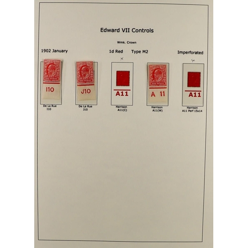GB.EDWARD VII CONTROL NUMBERS collection of different control number ...