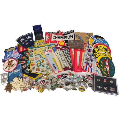 Collection of Vintage Badges Including Military, Transport and Other Misc