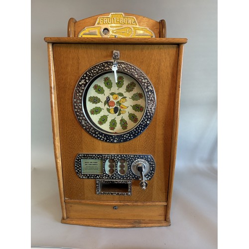 Rare Bryans Fruit Bowl Spinning 1p Slot Machine. This has the serial No ...