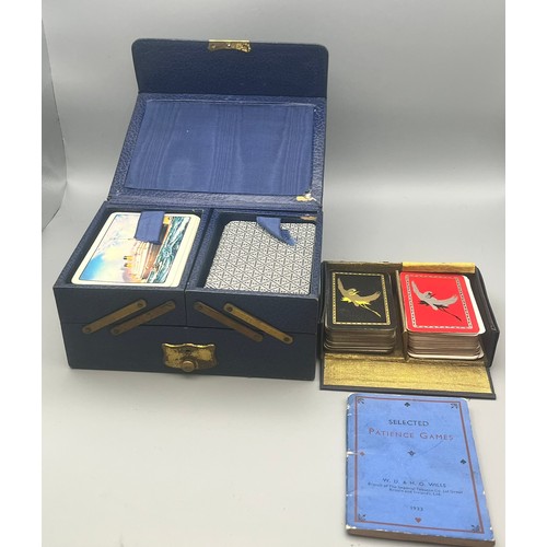 A set of two vintage card games circa 1930's. Includes a two card pack ...