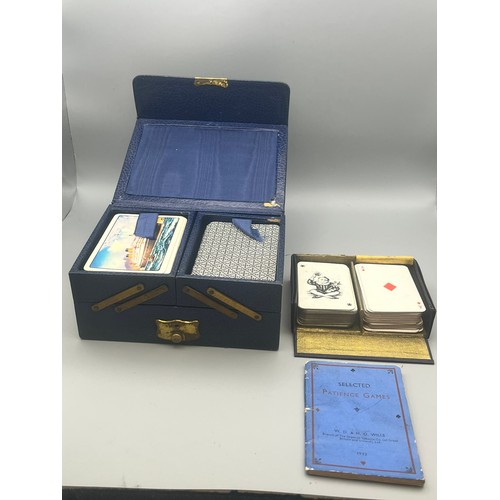 A set of two vintage card games circa 1930's. Includes a two card pack ...