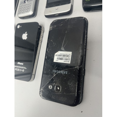 Collection of mobile phones. A Samsung S3350 (also known as Samsung ...