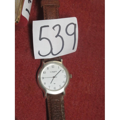 Gents solid silver watch.