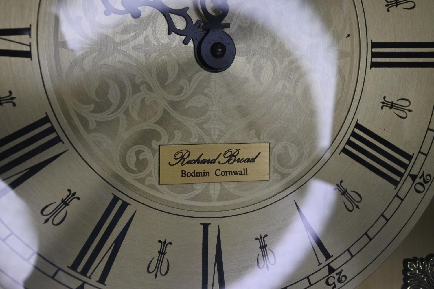 A Grandfather clock by Richard Broad - Bodmin Cornwall.