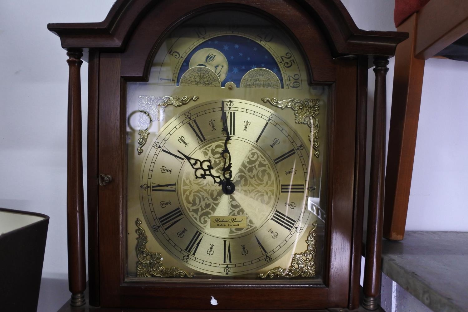 A Grandfather clock by Richard Broad - Bodmin Cornwall.