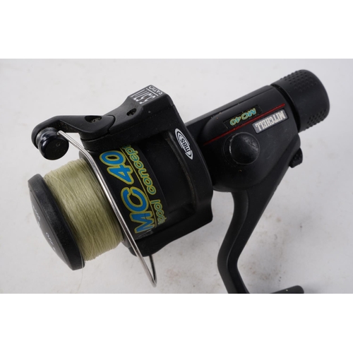 A Mitchell MC40 spinning reel.