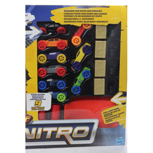 A large boxed Nerf Nitro toy gun and car set.