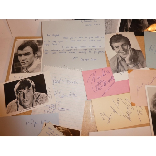 An interesting collection of autographs and photographs and letters to ...