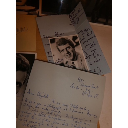 An interesting collection of autographs and photographs and letters to ...