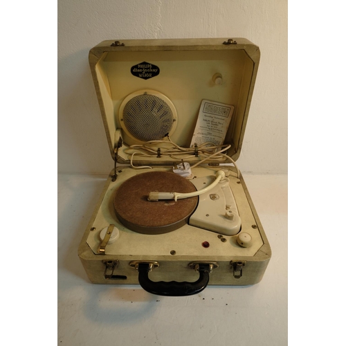 A vintage Philips Record Player with amplifier, type AG2121 with ...