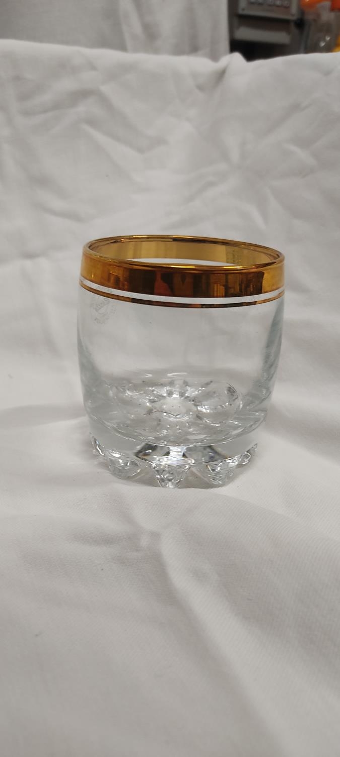 Two sets of Pasabahce Turkish glassware.