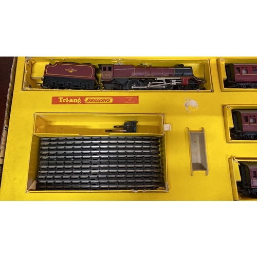 A vintage boxed Tri-ang RS.2 electric model railway.