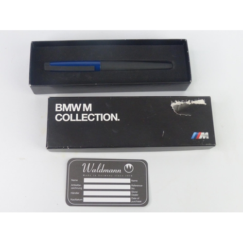 A boxed Waldmann 'BMW M Collection' pen.