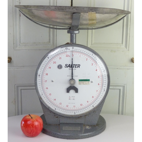 A vintage set of Salter scales, model 250